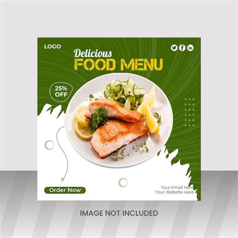Premium Vector Food Design Or Social Media Post Design Template