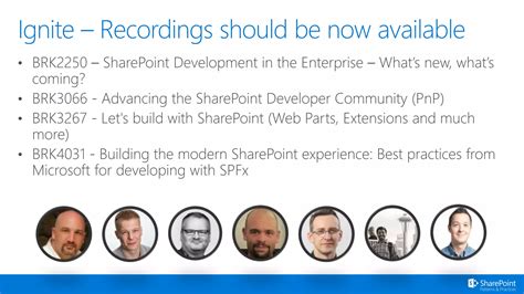 Sharepoint Patterns And Practices Pnp Core And Pnp Powershell Sig 7th Of October Ppt
