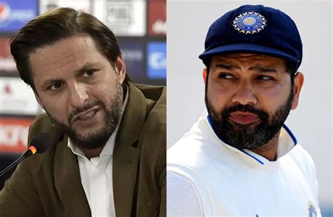 Shahid Afridi Reacts To Rohit Sharma Pakistan India Test Comment