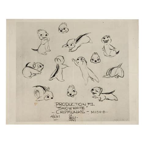 A Snow White And The Seven Dwarfs Model Sheet Van Eaton Galleries