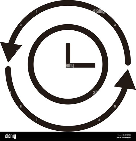 Rotate Clock Icon Stock Vector Image And Art Alamy