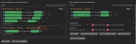 Trendspider Software Update Multiple Tickers In Visual Scripting