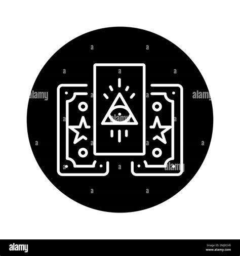 Tarot Cards Color Line Icon Isolated Vector Element Outline Pictogram For Web Page Mobile App