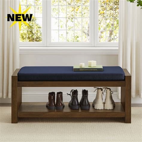 Gzxs Compact Bedroom Bench For End Of Bed Modern Storage Bench Ottoman
