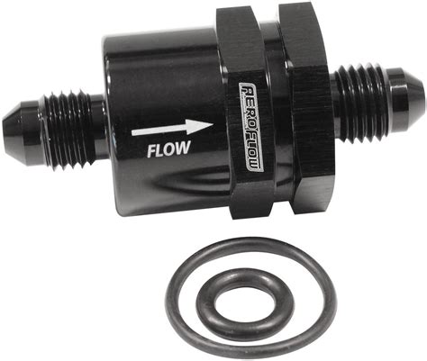 Inline Check Valve 4an Black — Performance Parts Plus