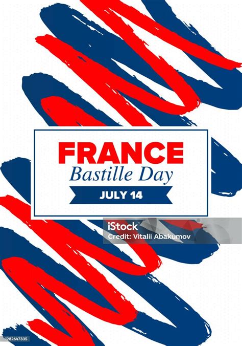 프랑스에서 바스티유의 날 7월 14일 매년 열리는 전국 해피 홀리데이 프랑스어 플래그 프랑스의 독립과 자유 애국적 요소 축제