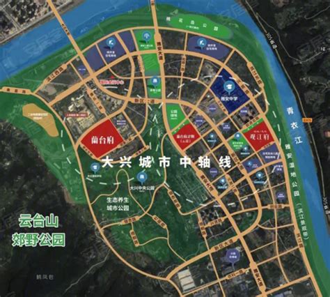 雅安大兴楼盘图 雅安大兴楼盘位置图 雅安大兴图 大山谷图库