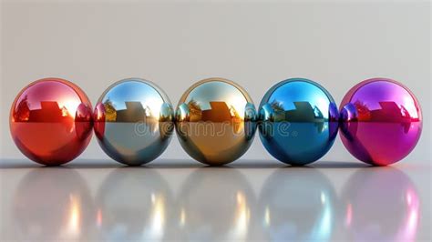 Vibrant Array Of 3d Spheres In Abstract Colors Stock Illustration Illustration Of Dynamic