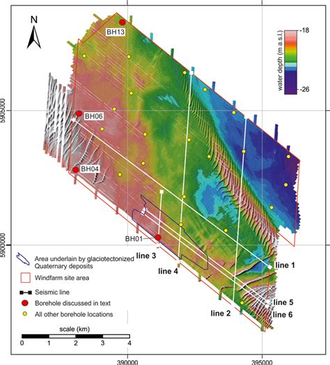 Seabed Bathymetry Of The Dudgeon Windfarm Site See Fig 1 Showing The Download Scientific