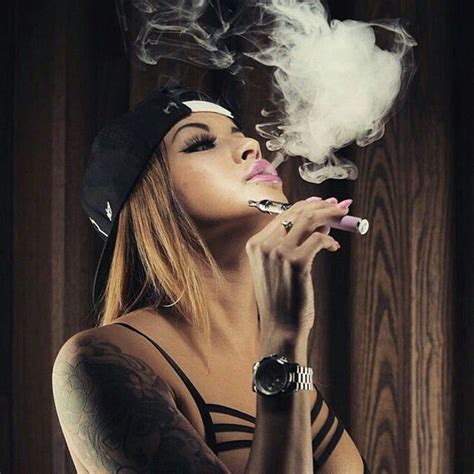 Girl Smoking Weed Background