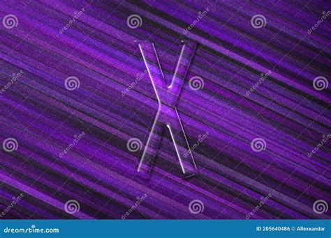 Segnale Chi Simbolo Alfabeto Greco Lettera Chi Fotografia Stock