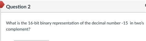 Solved Question 1 Write The Hexadecimal Representation Of
