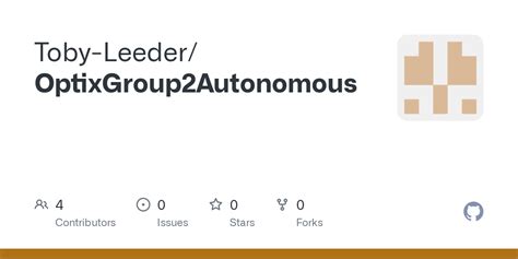 Github Toby Leederoptixgroup2autonomous