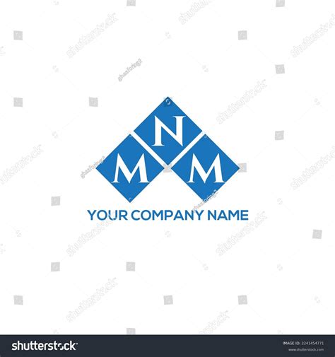 Mnm Letter Logo Design On White Stock Vector Royalty Free 2241454771 Shutterstock