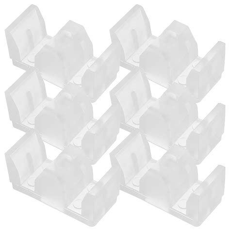 Hemoton 6 Pack Shower Door Bumpers With Screws Anti Collision Blocks