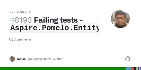 failing tests `aspire pomelo entityframeworkcore mysql tests conformancetests