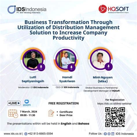 Webinar Hqsoft And Ids Indonesia Business Transformation Through