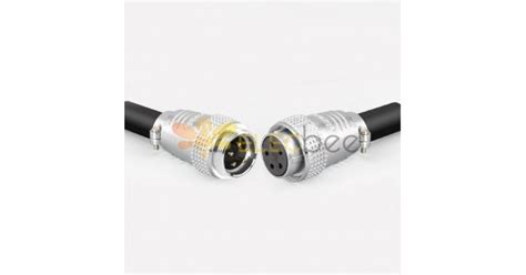 Elecbee Tp28 5 Pin Male And Female Docking Cable Connector Straight
