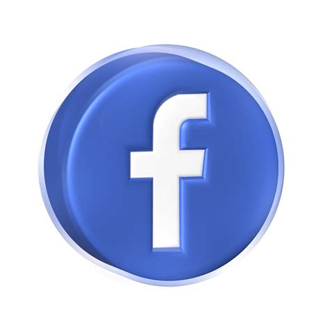 Facebook Logo On 3d Circle 24388007 Png