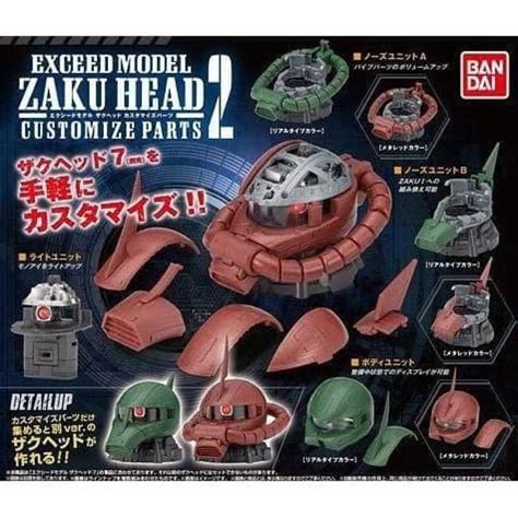 Jual Mobile Suit Exceed Model Zaku Head Parts Volume 02 Di Seller