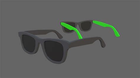 Modeling And Texturing Sunglasses Blender 28 Tutorial Youtube