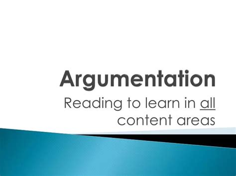 Ppt Argumentation Powerpoint Presentation Free Download Id 2318055