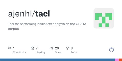 Github Ajenhl Tacl Tool For Performing Basic Text Analysis On The Cbeta Corpus