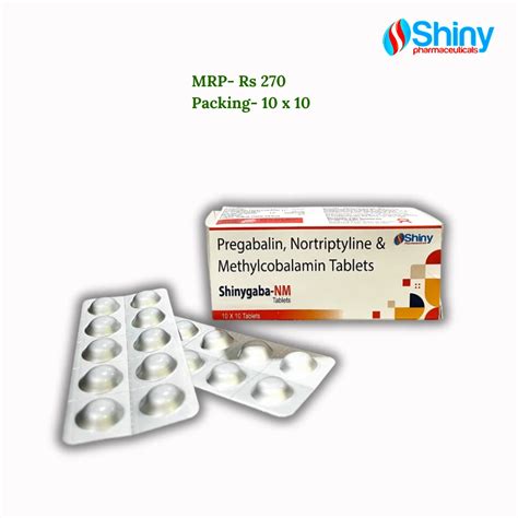 Pregabalin Nortriptyline And Methylcobalamin Tablet Paqckaging Size