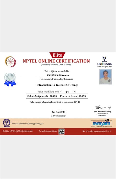 Nptel Iot Internetofthings Elitecertificate Iitkharagpur
