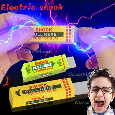 Electric Shock Joke Chewing Gum Pull Head Shocking Toy T Gadget