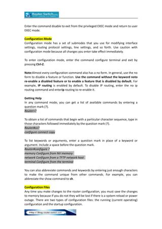 Cisco Router Configuration Tutorial Docx