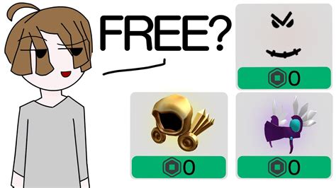 Free Items In Roblox Youtube