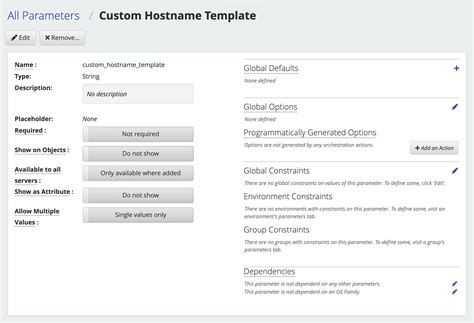 How To Set And Select Multiple Hostname Templates