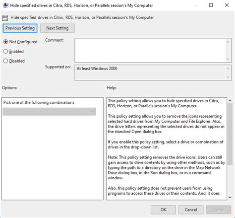 How To Hide Additional Drive Letters On A Server Updated For ADMX ADML Carl Webster