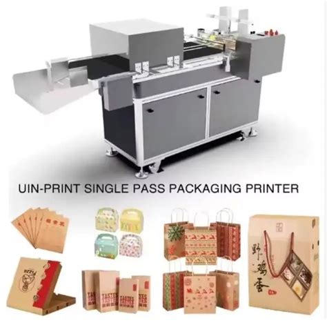 Single Pass Packaging Printer Digital Printing Machine One Pass For Carton Package Printer With