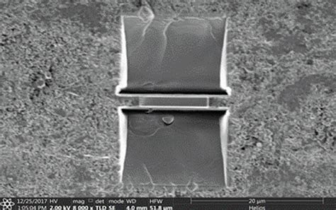 Sample Preparation Process A Selection Of A Suitable Area Under Sem