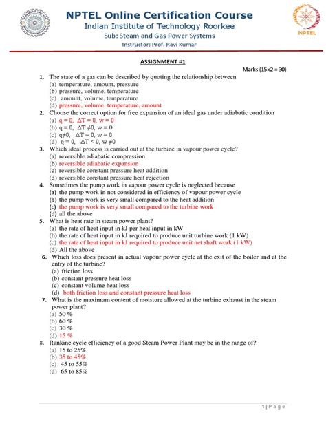 Assignment Solution Download Free Pdf Steam Physical Quantities