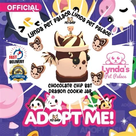 Chocolate Chip Bat Dragon Cookie Jar Adopt Me Game Item Gameflip