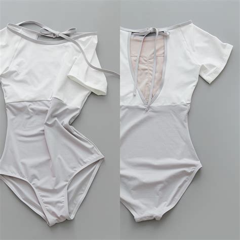 루시앨리스 Ribbon Swan 반팔 레오타드 성인 취미 발레복 발레 위시버킷