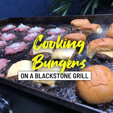 Grilling Hamburgers On Blackstone Griddle