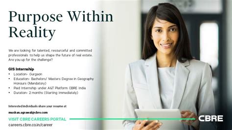 Hiring Internship Gis Gisjobs Cbreindia Aakanksha