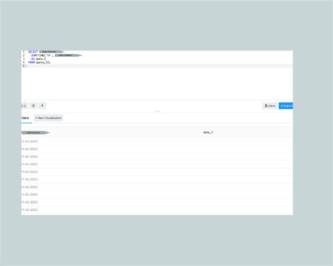 Can T Able To Change The Format Of The Date In QRDS Using SQL Lite Query