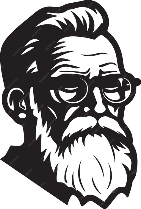 Premium Vector Retro Grandpa Cartoon Illustration