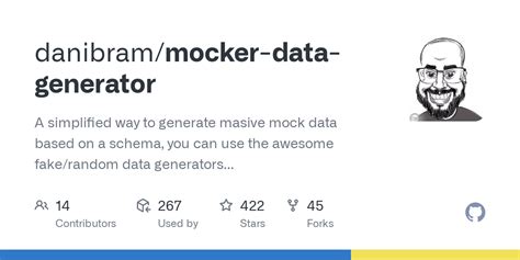 Github Danibrammocker Data Generator A Simplified Way To Generate Masive Mock Data Based On