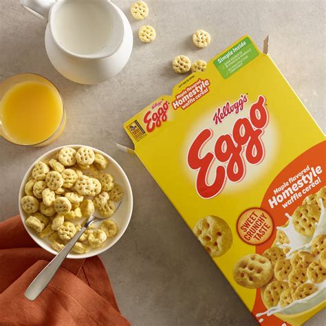 Eggo Maple Flavored Homestyle Waffle Cereal Eggo Waffle Cereal Is