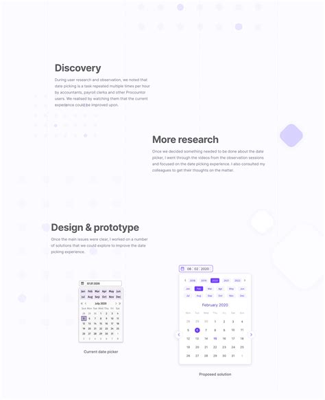 Date Picker For Procountor Behance Date Picker For Procountor Behance