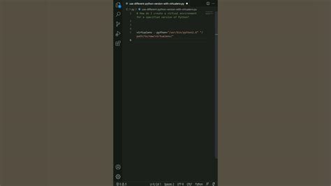 Use Different Python Version With Virtualenv Youtube
