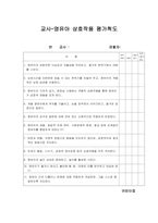 교사와 영유아 상호작용관찰척도