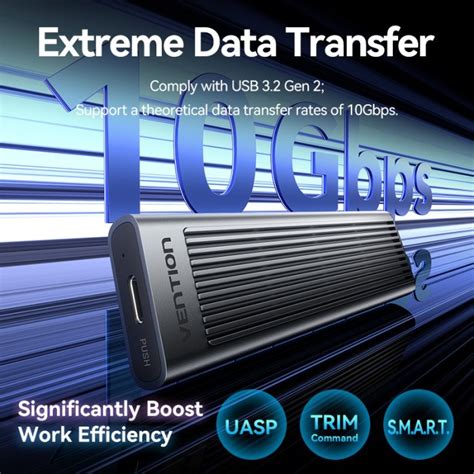 Jual Vention Cassing M2 Nvme Ssdsata Enclosure Bundling Kabel Usb 32