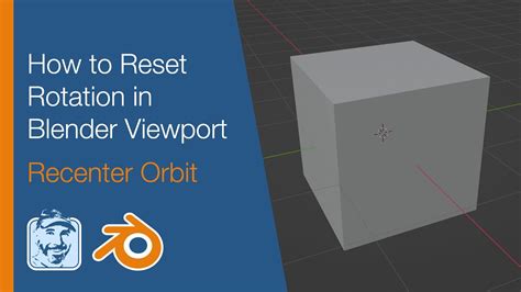 How To Reset Rotation In Blender Viewport Recenter Orbit Youtube